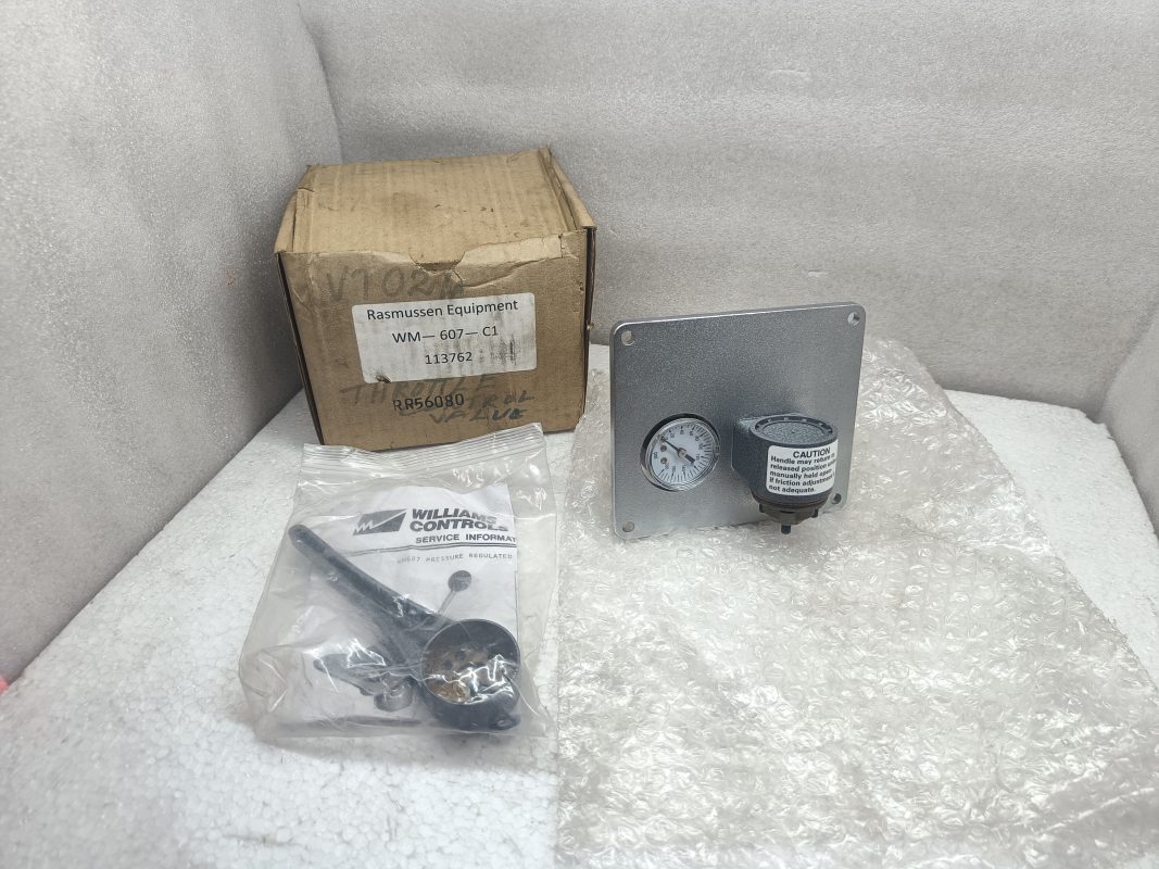 WILLIAMS CONTROLS 113762 – WM-607-C1 PANEL MOUNT REGULATING VALVE ...